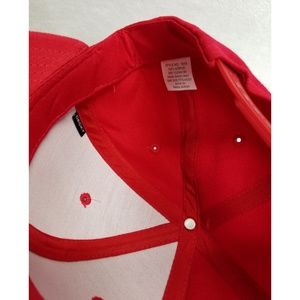 Decky | Accessories | Decky Acrylic Curved Bill Snapbacks Hat Red | Poshmark